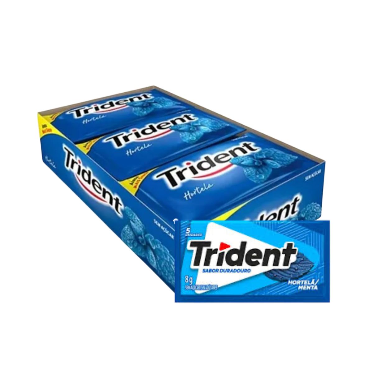Trident Goma de Mascar Display com 21 unidades | Escolha o Sabor | Com ...