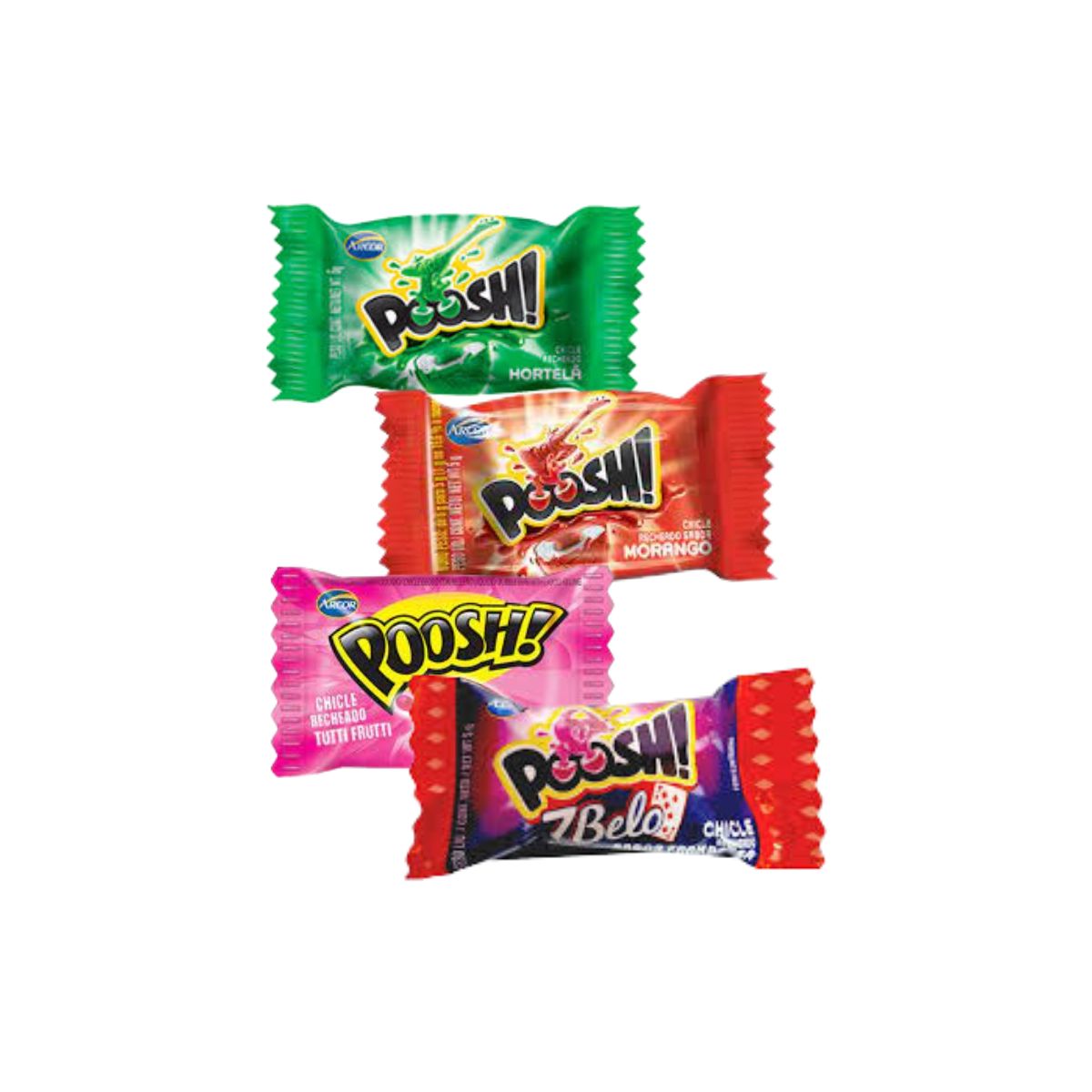 Chiclete Poosh | 200g | Arcor | Escolha o Sabor - Mercadoce - Doces, Confeitaria e Embalagem