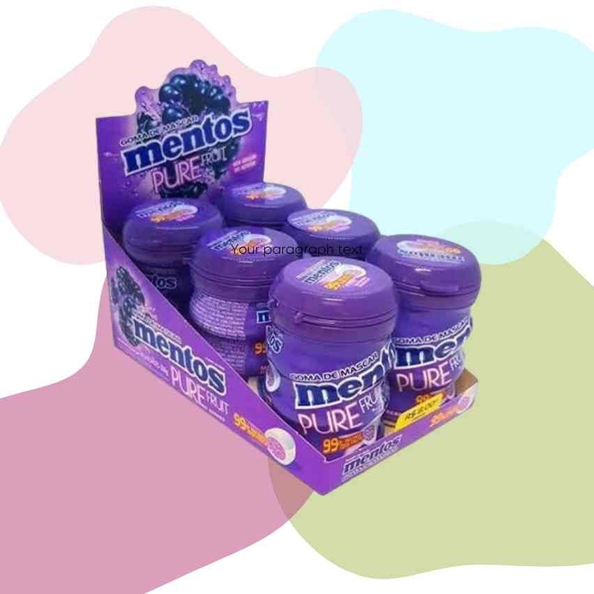 Goma de Mascar Mentos Display com 6 unidades | Compre na Mercadoce ...