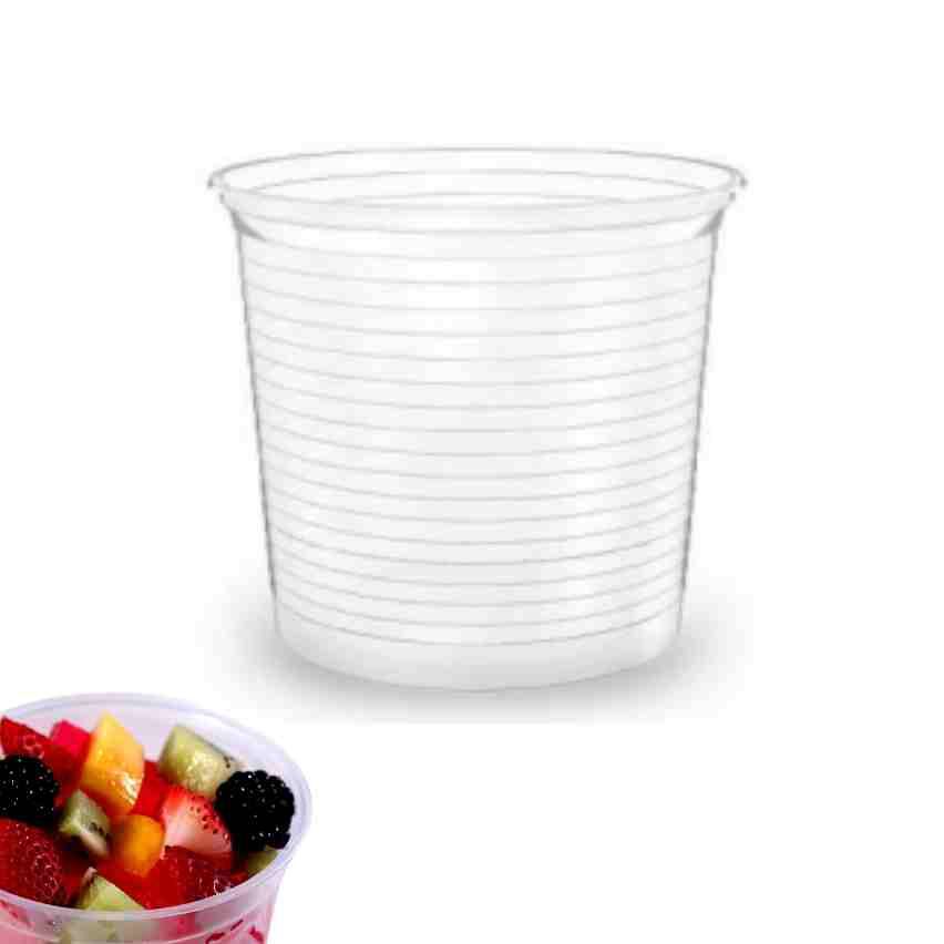 Pote Descartável Transparente 500ml 50 unidades Minaplast | Compre na ...