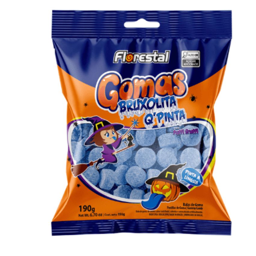 Bala de Goma Halloween Bruxolita Q'Pinta 190g | Halloween na Mercadoce ...