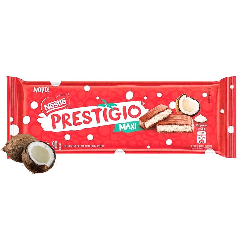 Caixa Prestigio Maxi Chocolate Nestlé 12 unidades de 90g | Compre na M ...