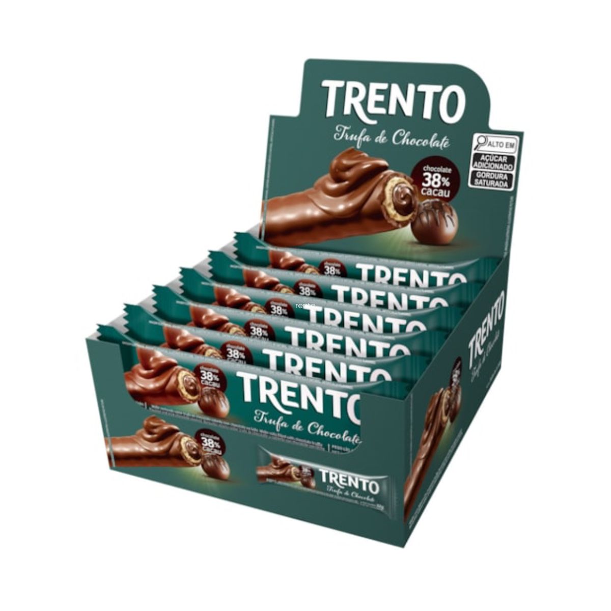 Chocolate Trento Wafer Peccin 16 Unidades - Sabores Irresistíveis como ...