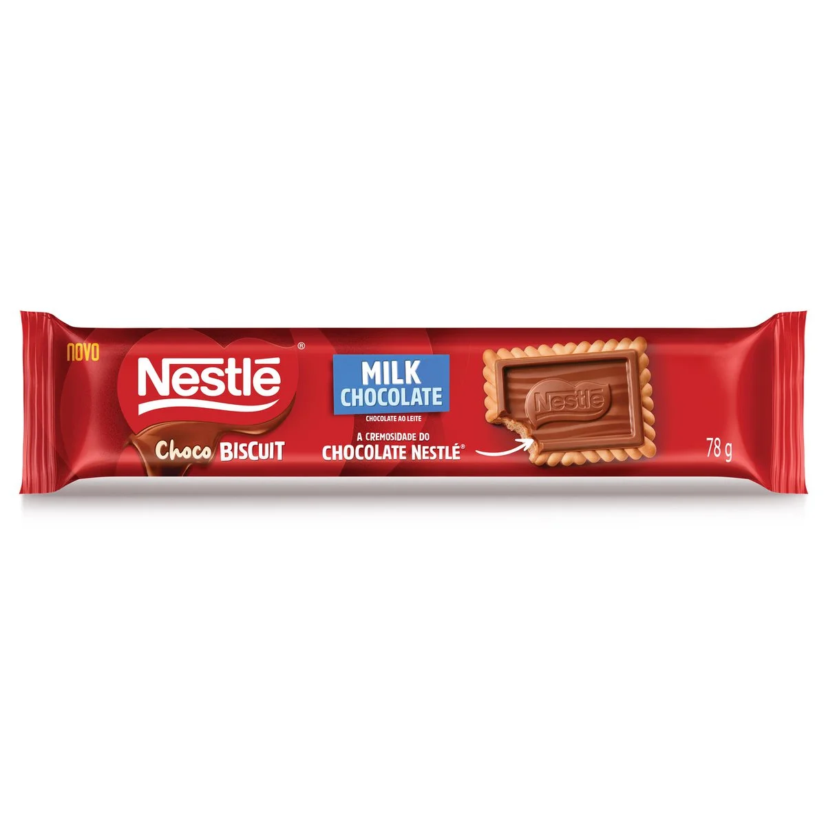 Chocobiscuit Chocolate ao Leite 78g Nestlé - Biscoito Crocante com Cho ...