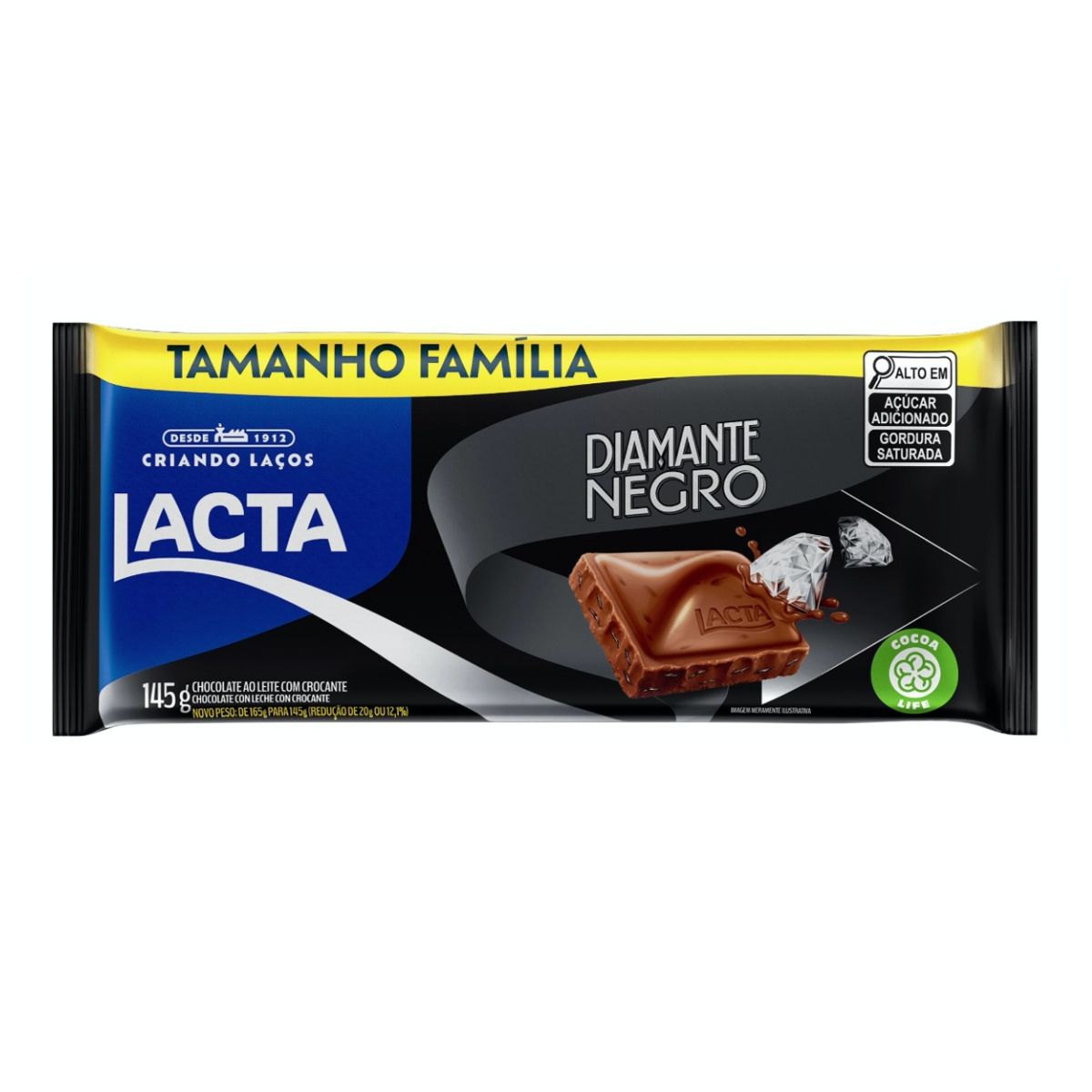 Compre aqui Barra de Chocolate Lacta 145g - Mercadoce - Doces, Confeitaria e Embalagem