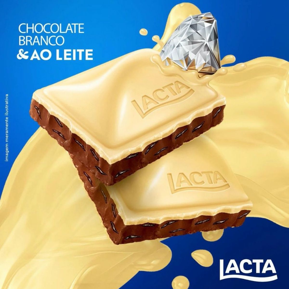 Compre aqui Barra de Chocolate Lacta 145g - Mercadoce - Doces, Confeitaria e Embalagem