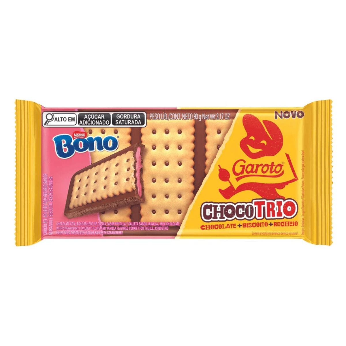 Chocolate Chocotrio 90g Nestlé Garoto - Escolha seu Savor Favorito ...