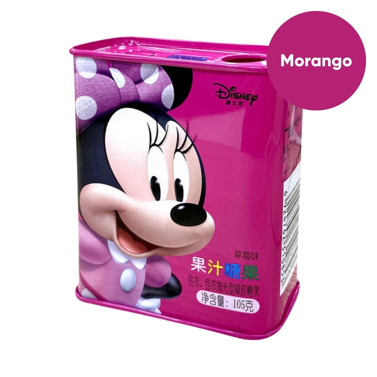 Bala Disney Latinha Minnie Mickey 105g Escolha o Sabor - Mercadoce - Doces, Confeitaria e Embalagem