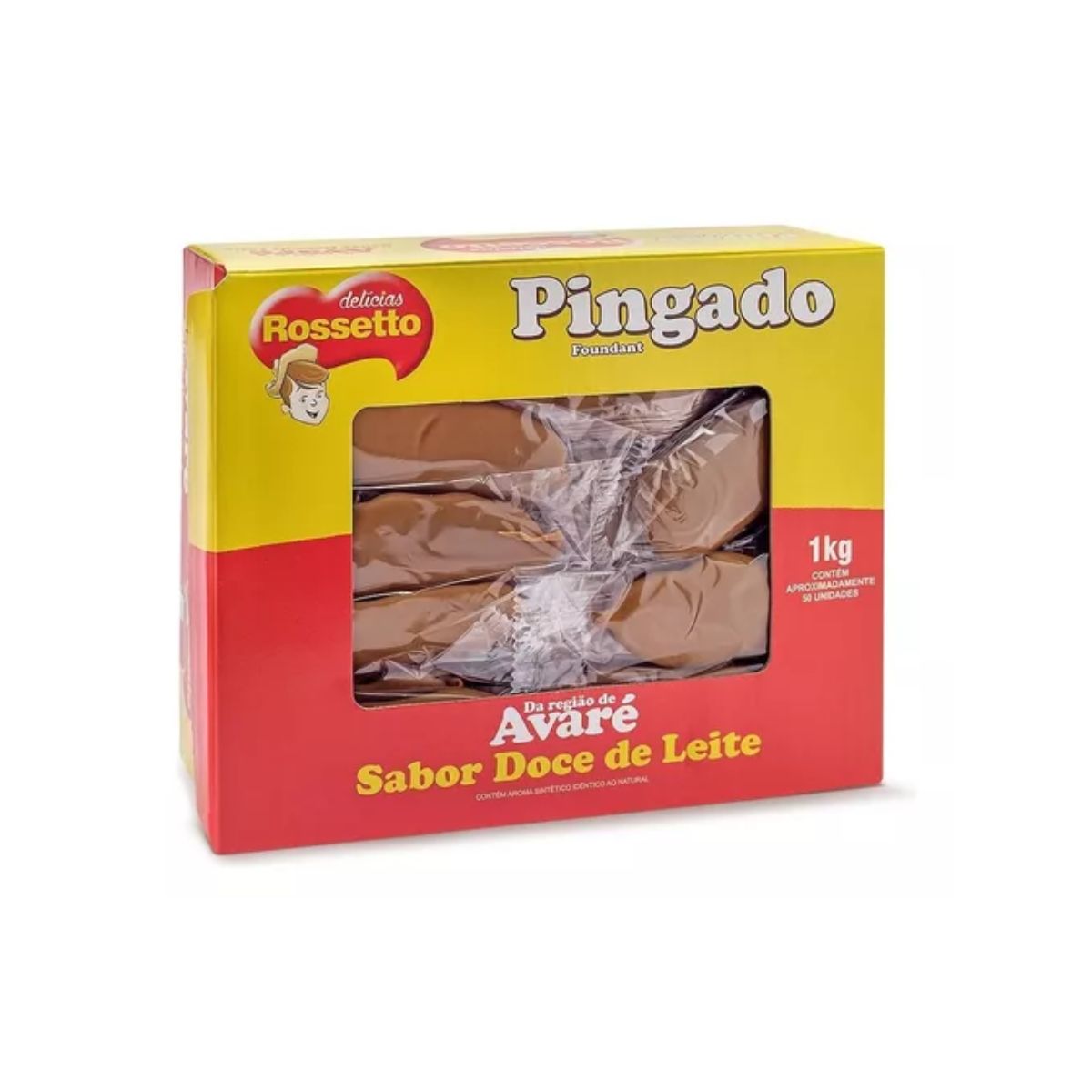 Doce de Leite Pingado Fondant 50 unidades 20g - Rossetto | Sabor Cremo ...
