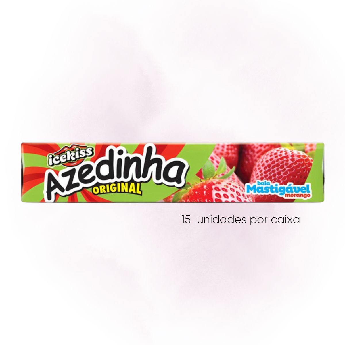 Drops Mastigável Azedinha Sabor Morango Icekiss 525g com 15 unidades ...