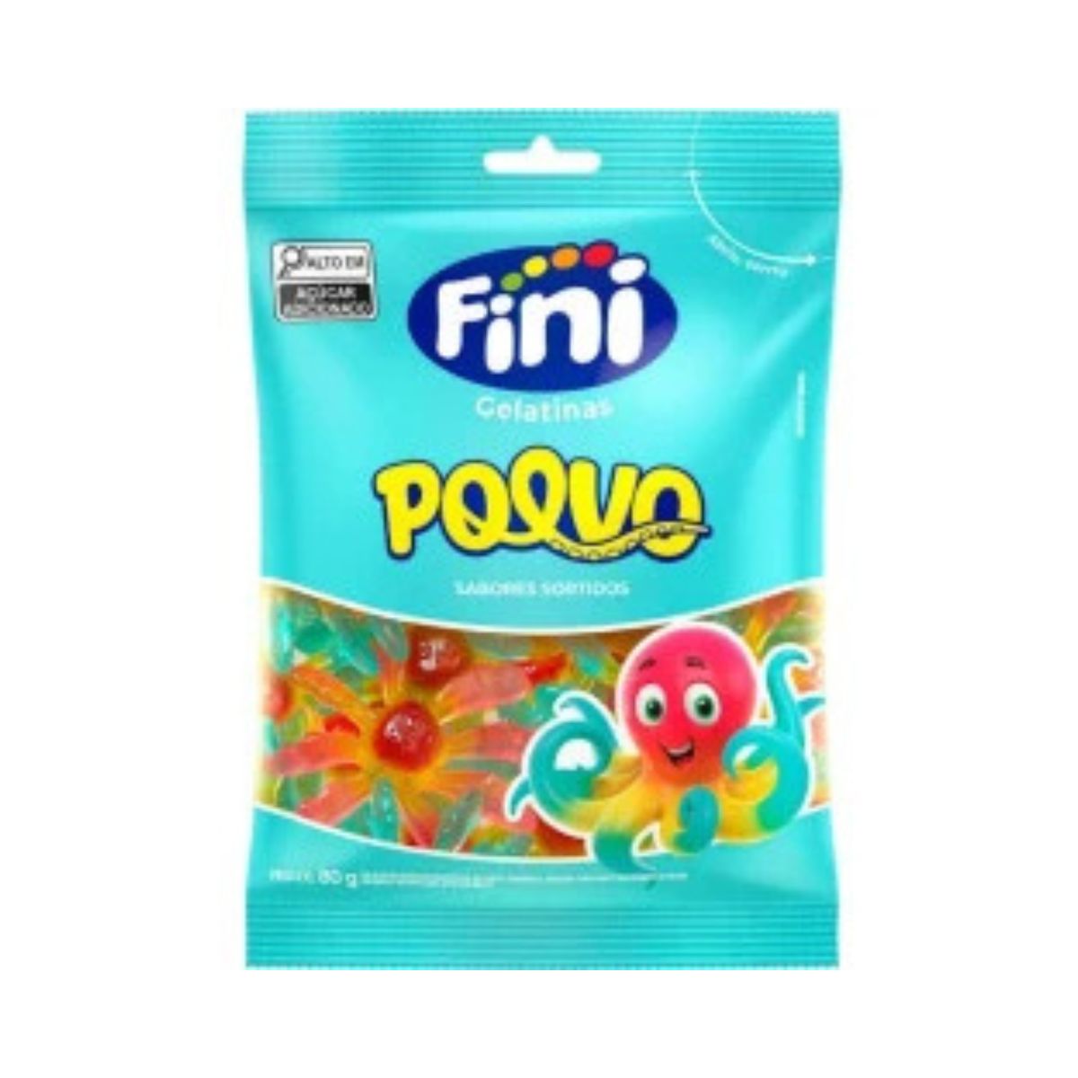 Kit 3 Pacotes Fini 500g Animais Rato Oceanitos Polvo - Mercadoce ...