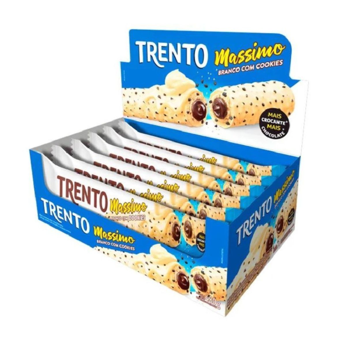 Trento Massimo 375g 15 unidades Nuts ou Branco com Cookies - Mercadoce - Doces, Confeitaria e ...