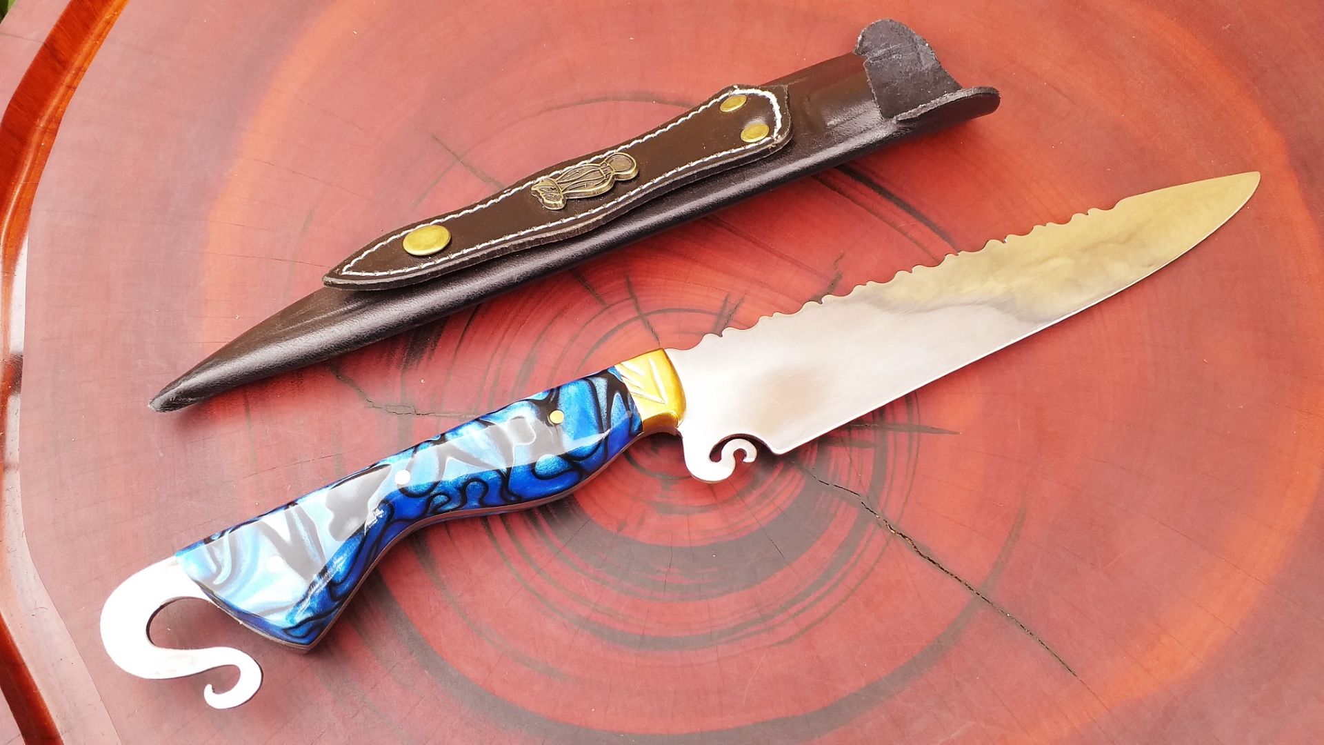Faca Artesanal Rabo de Galo Micarta Inox - Casa Quality - Loja de Facas ...