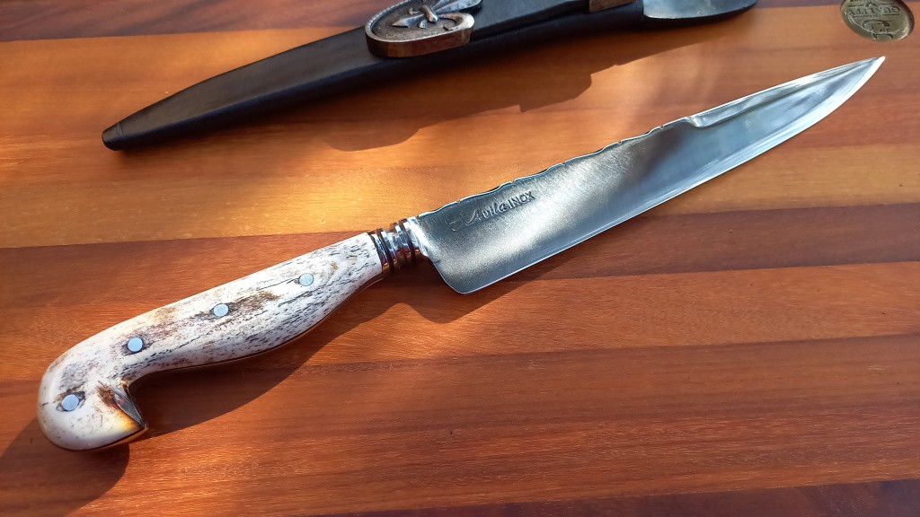 Faca Forjada Sorocabana 8" em aço Inox, cabo em osso, gaúcha - Casa ...
