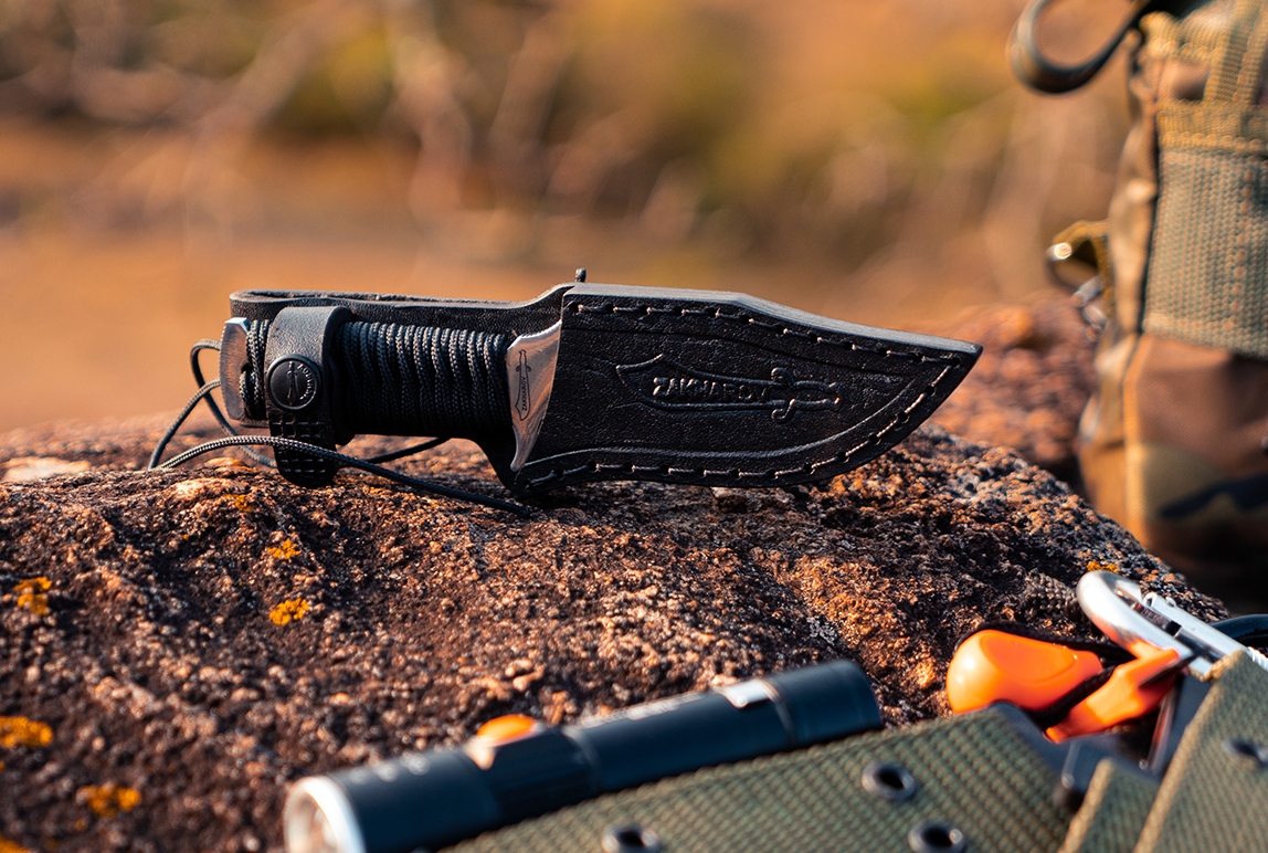 Faca Tática Tarântula XV2 Zakharov 3” na Bainha de Couro - Casa Quality ...