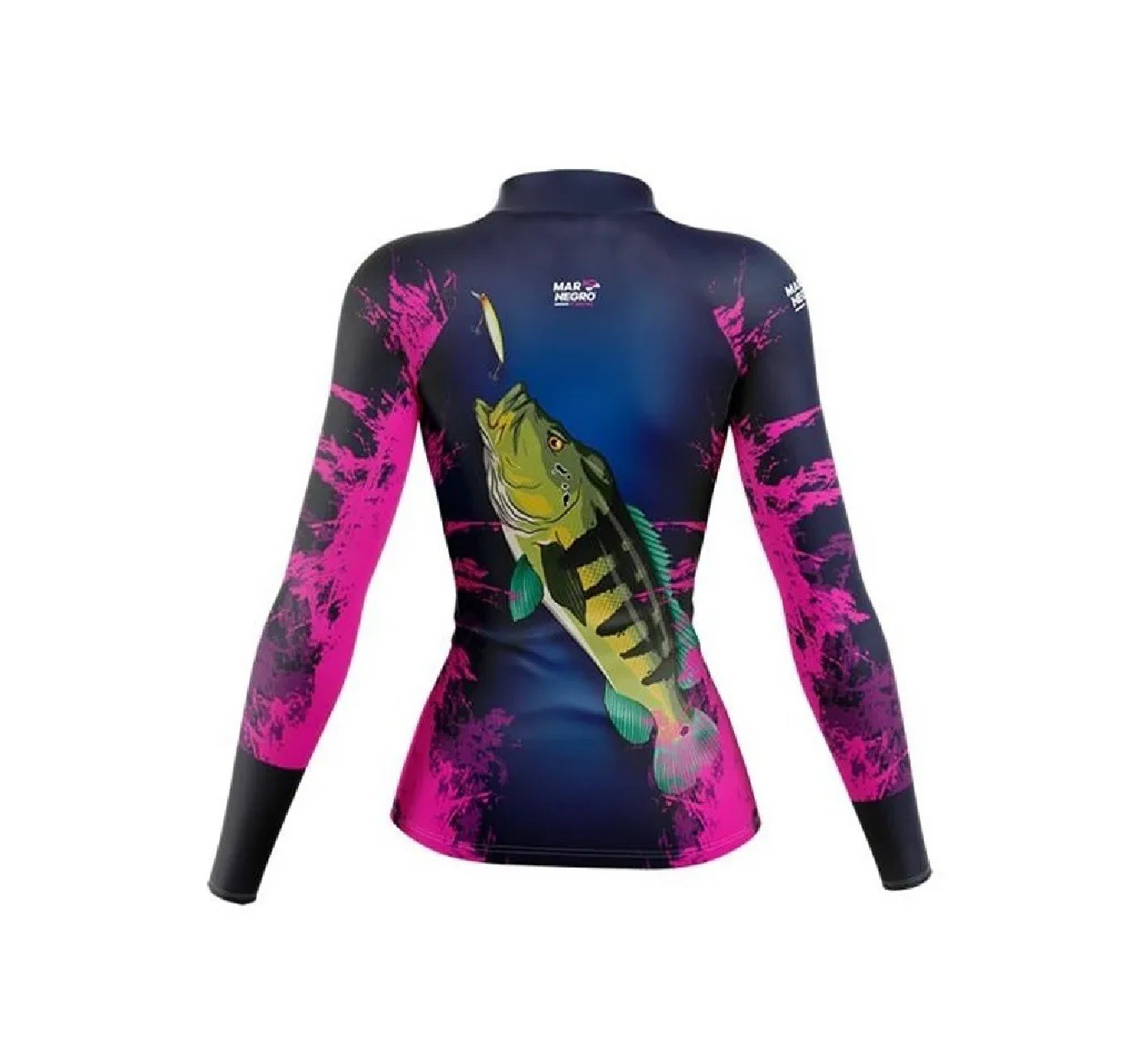Camiseta Pesca Uv50 Mar Negro Feminina Premium Tucunaré Azul - Shop do ...