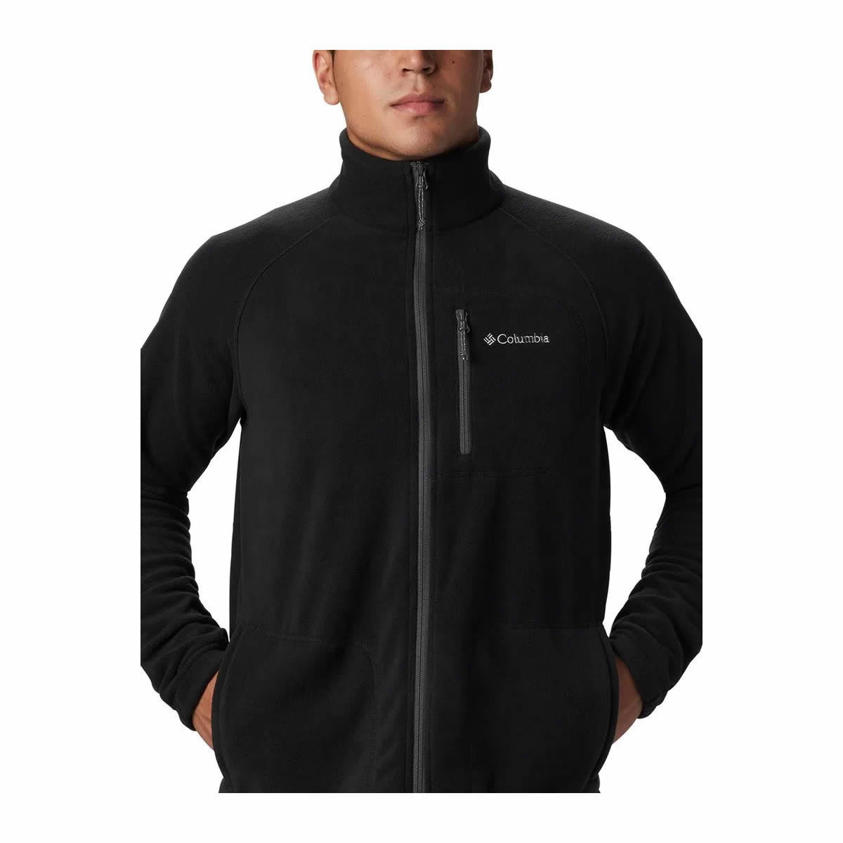 Jaqueta Preta Columbia Fast Treck Ii Masculina Fleece Proteção Uv ...