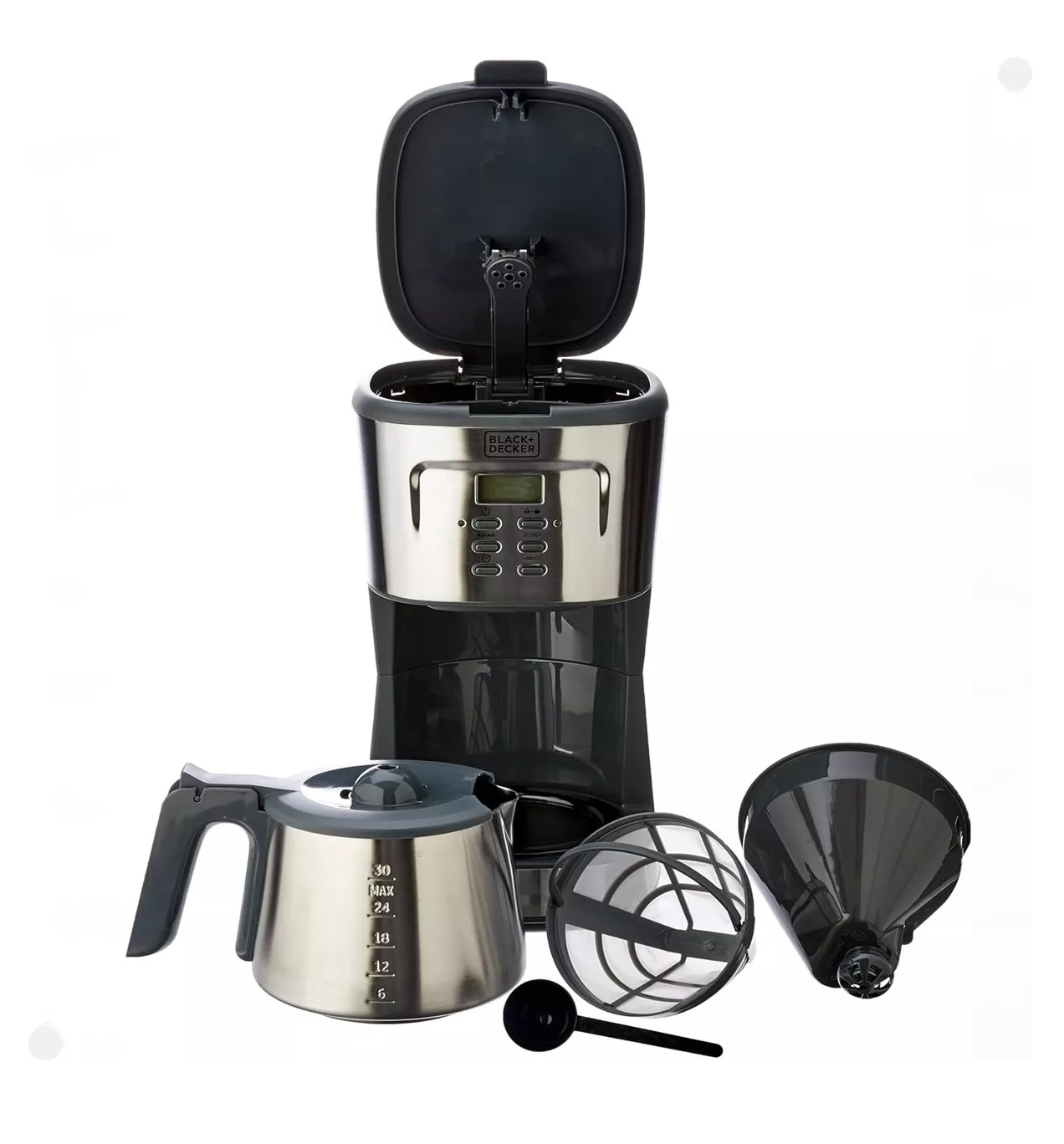Cafeteira Programável Inox 30 Cafés - Black & Decker - Shop do Mineiro