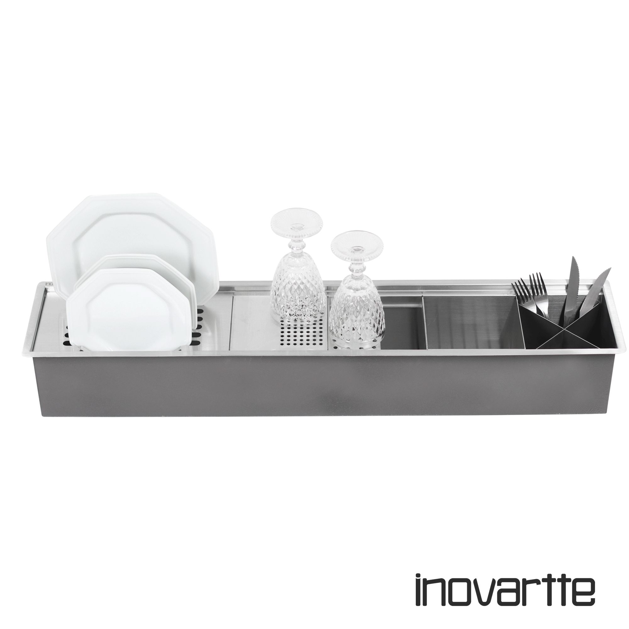 Calha Canal Organizador inox 304 Escorredor Multiuso Escorredor Louça ...