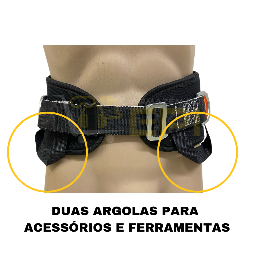 Cinto AbdO. de Posicionamento Facintos ELS Com 2 Argolas em D CA 15731 ...