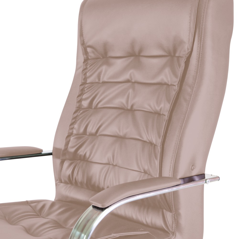 Cadeira Presidente Serino Giratória Relax CR C/br Bege - Arazzi