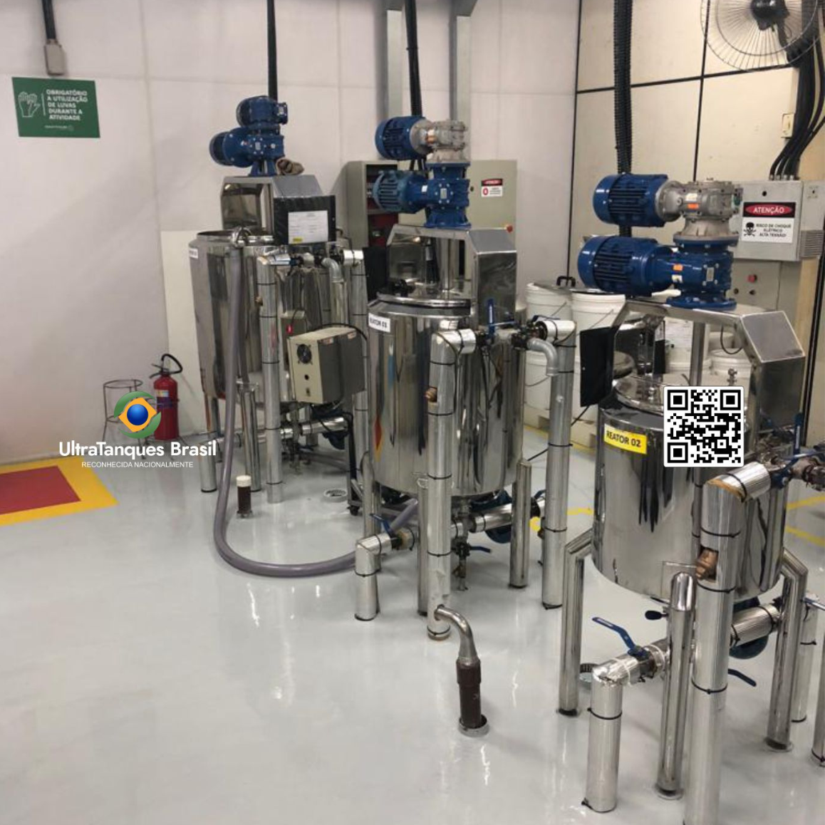 Reator Cosmético em Aço Inox oferece uma capacidade ideal de 50 litros ...