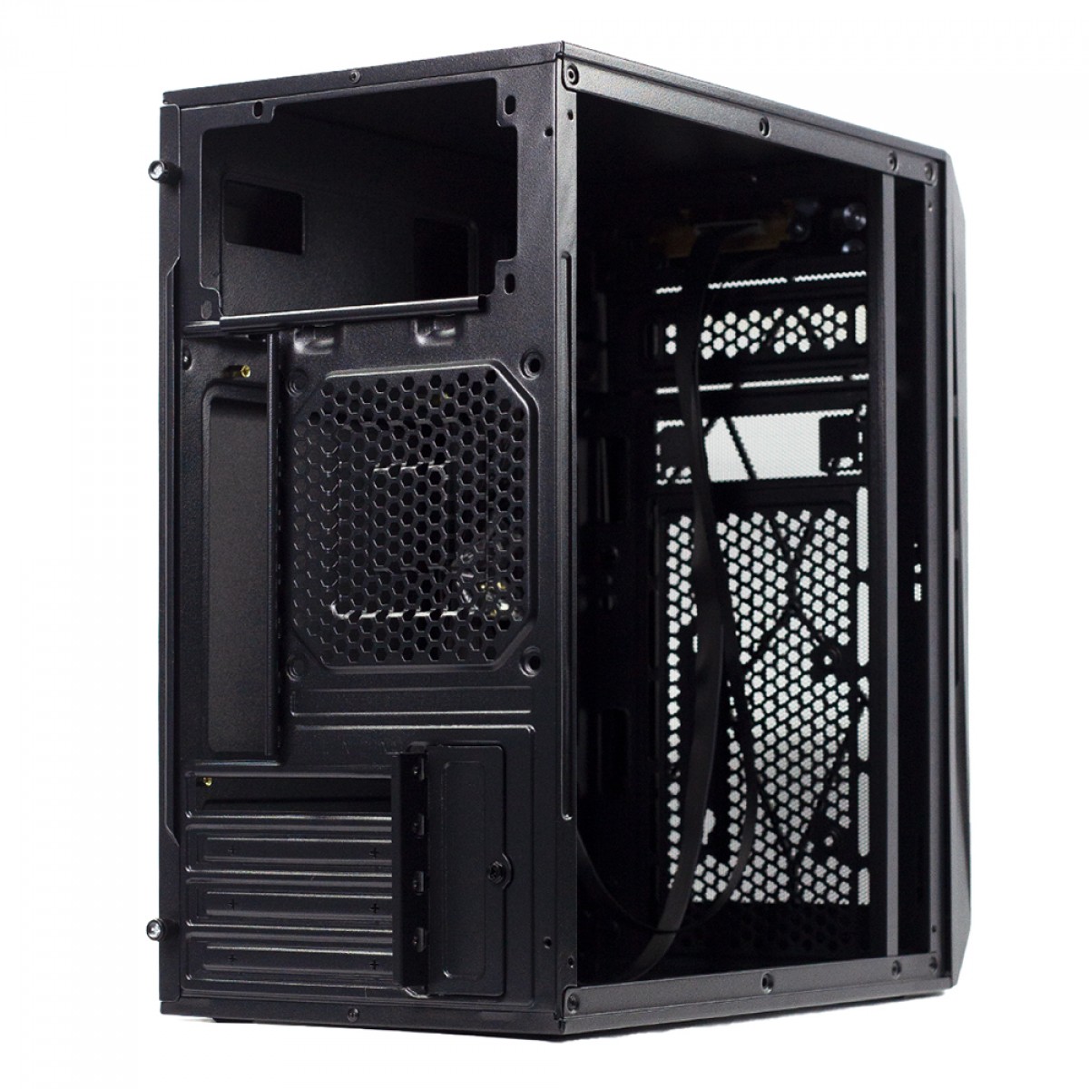 GABINETE GAMER LIKETEC CYCLE MID TOWER ACRÍLICO M-ATX BLACK SEM FONTE ...