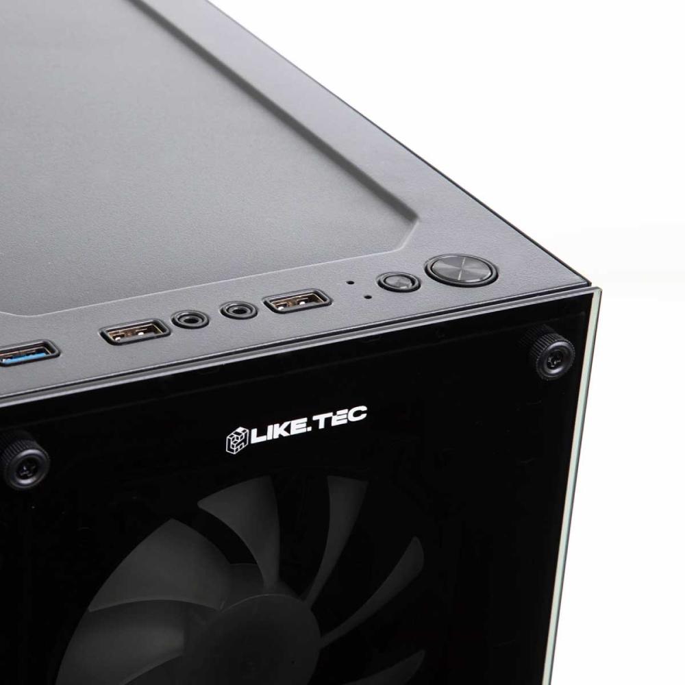 GABINETE GAMER LIKETEC MATRIX MID TOWER RGB ATX FRENTE E LATERAL EM VIDRO - PC Gamer em Goiânia ...