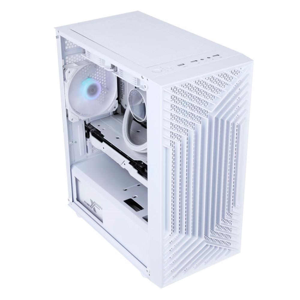 GABINETE GAMER LIKETEC ORBITAL SNOW MINI TOWER RGB M-ATX LATERAL EM ...