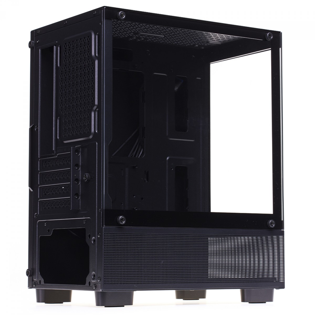 GABINETE GAMER LIKETEC OPERA DARK MID TOWER VIDRO TEMPERADO M-ATX BLACK ...