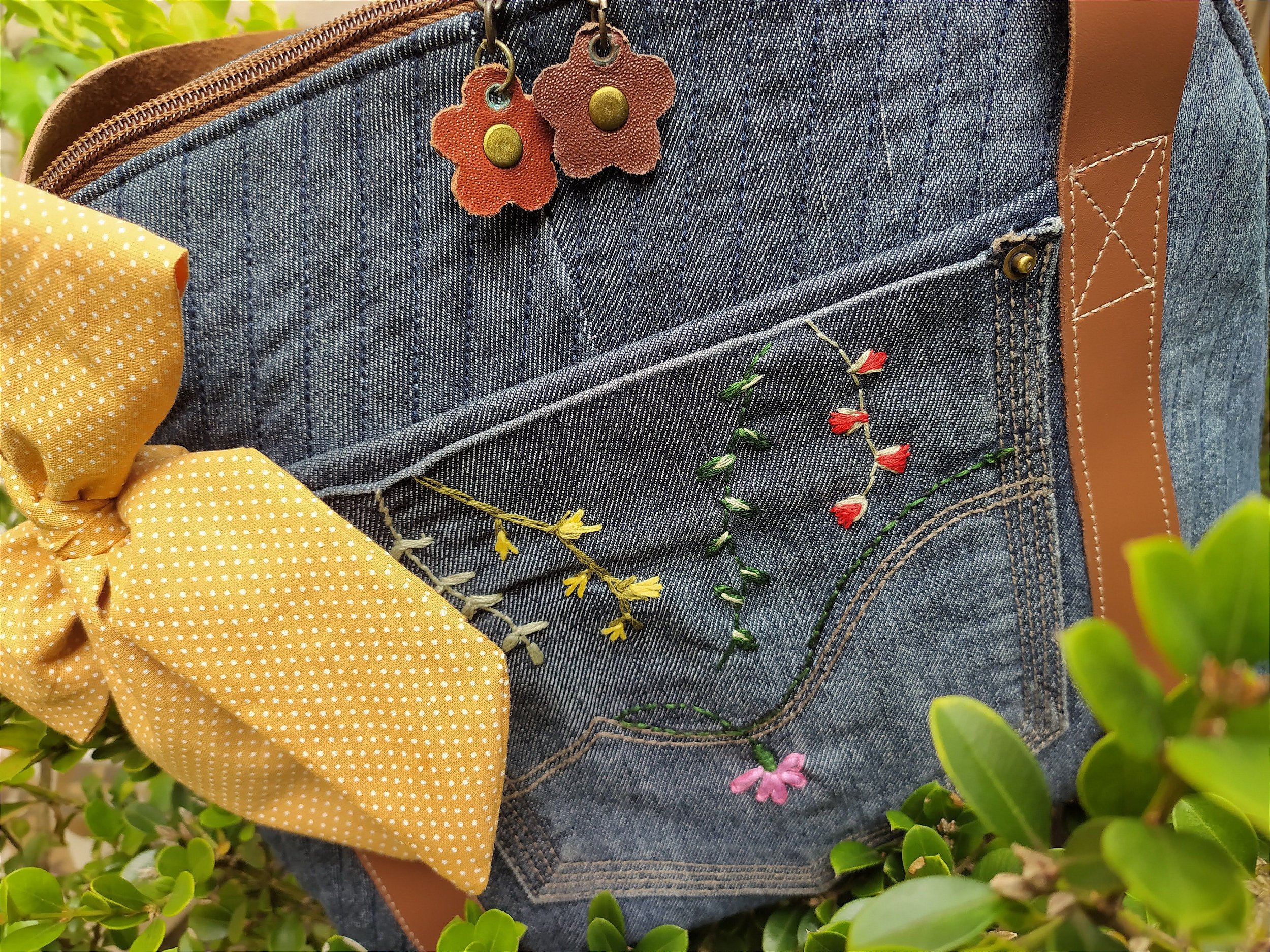 [PROJETO] MÃES - Bolsa Mamy em Jeans - Artes no Reino - Elaine Redhd