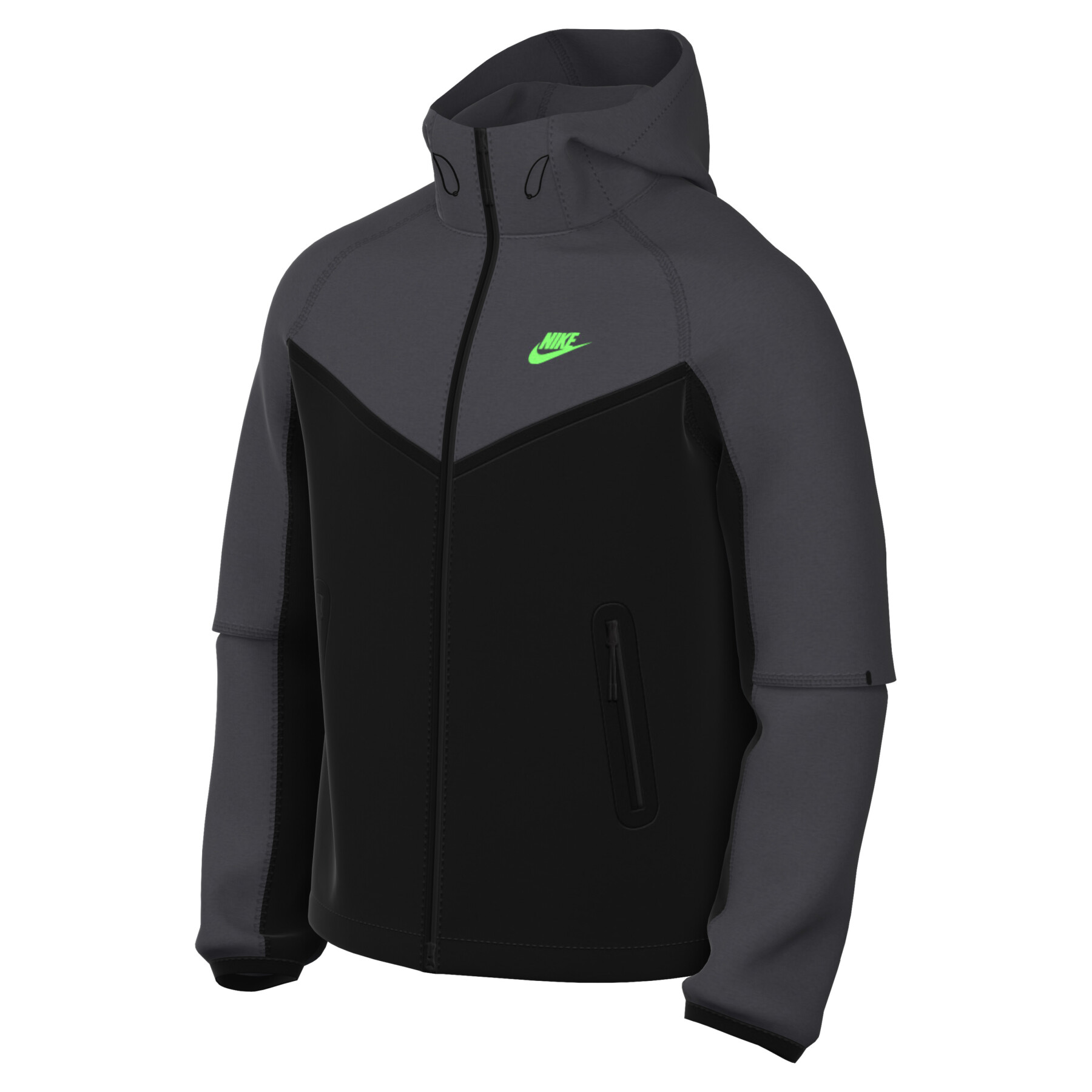 Jaqueta Nike Masculina Tech Windrunner- Preta/cinza HM7151 - CARINHA ...