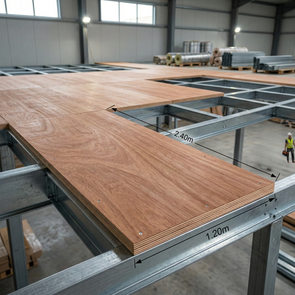 Plywood Estrutural Steel Frame 18mm (1,20m x 2,40m) para Mezanino ...