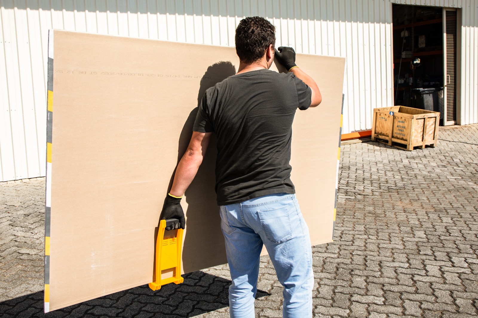 Suporte para Carregar Placas de Drywall e MDF - Deville Kerr