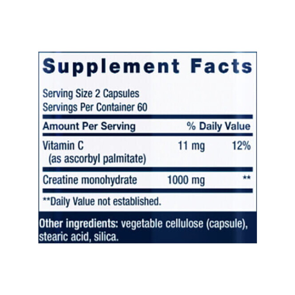 Creatine Capsules (Creatina em cápsulas) - Life Extension - BH Suplementos