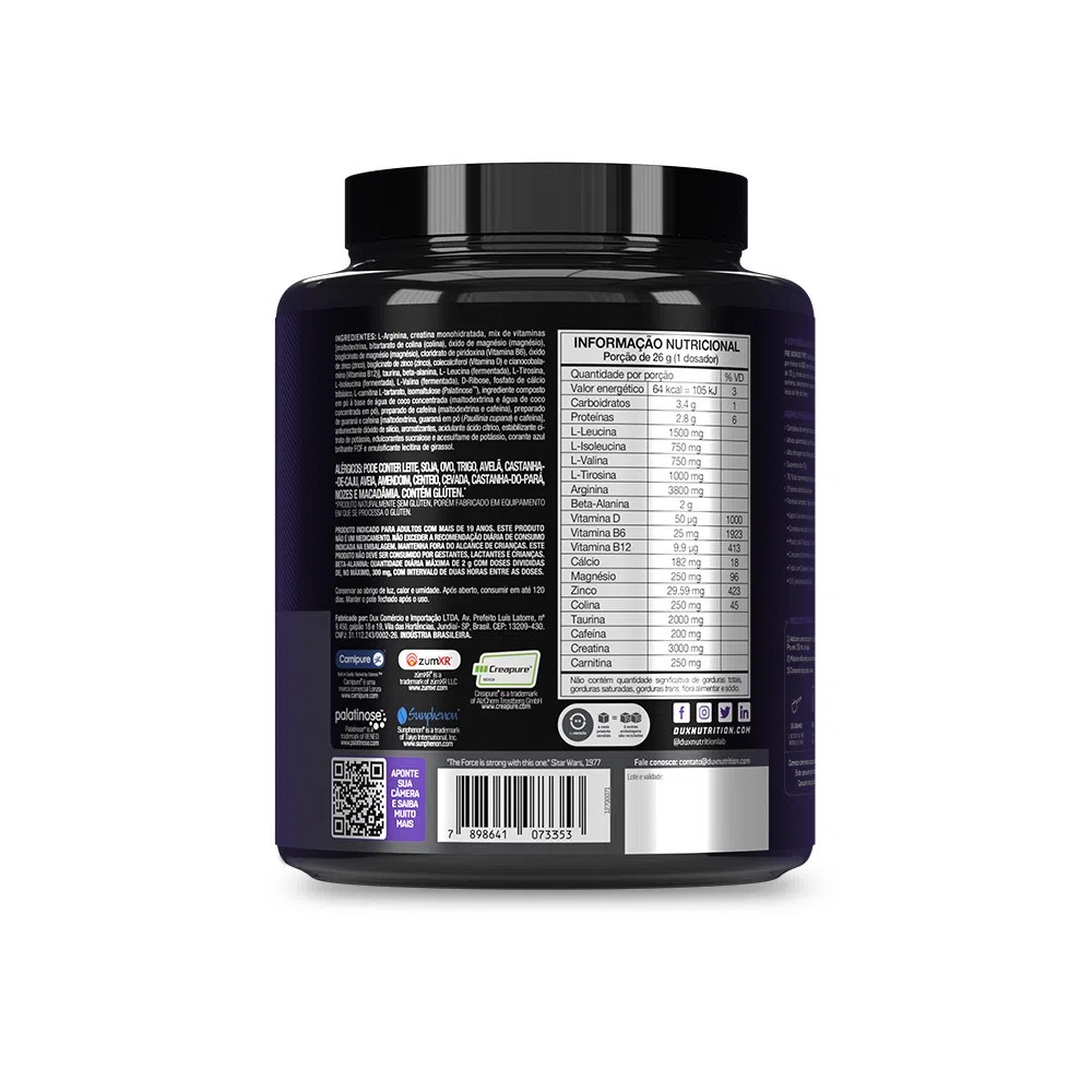 PRE WORKOUT PRO - 600G - BH Suplementos