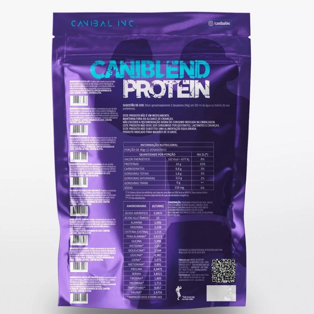 Caniblend Protein Zero Soja - CANIBAL INC - BH Suplementos