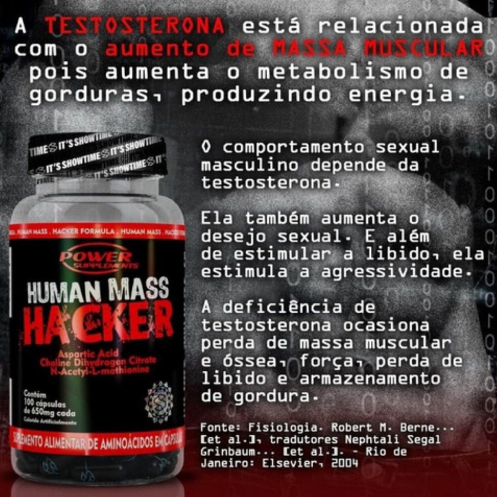 Human Mass Hacker 120 Cápsulas - Power Supplements - BH Suplementos Human Mass Hacker 120 Cápsulas - Power Supplements - BH Suplementos