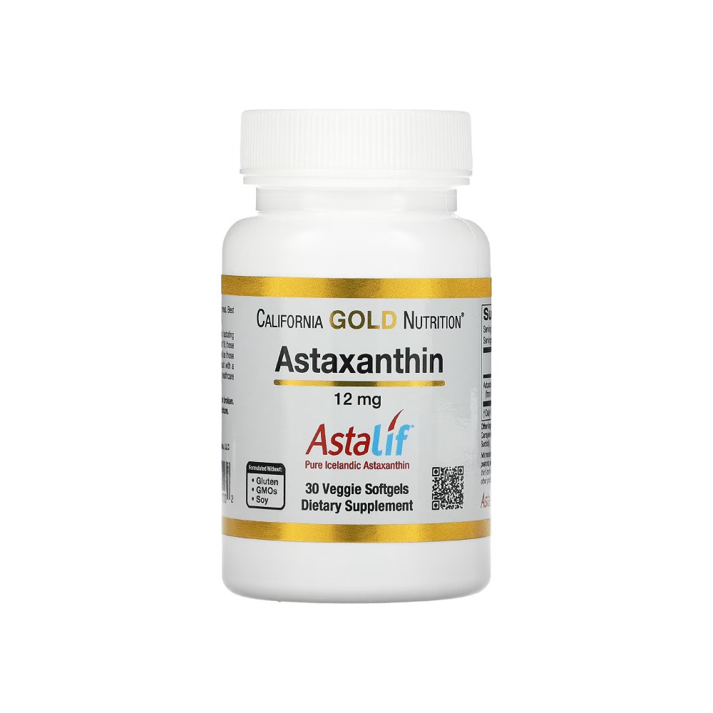Astaxanthin (Astaxantina) 12mg Astalif - California Gold Nutrition - BH ...
