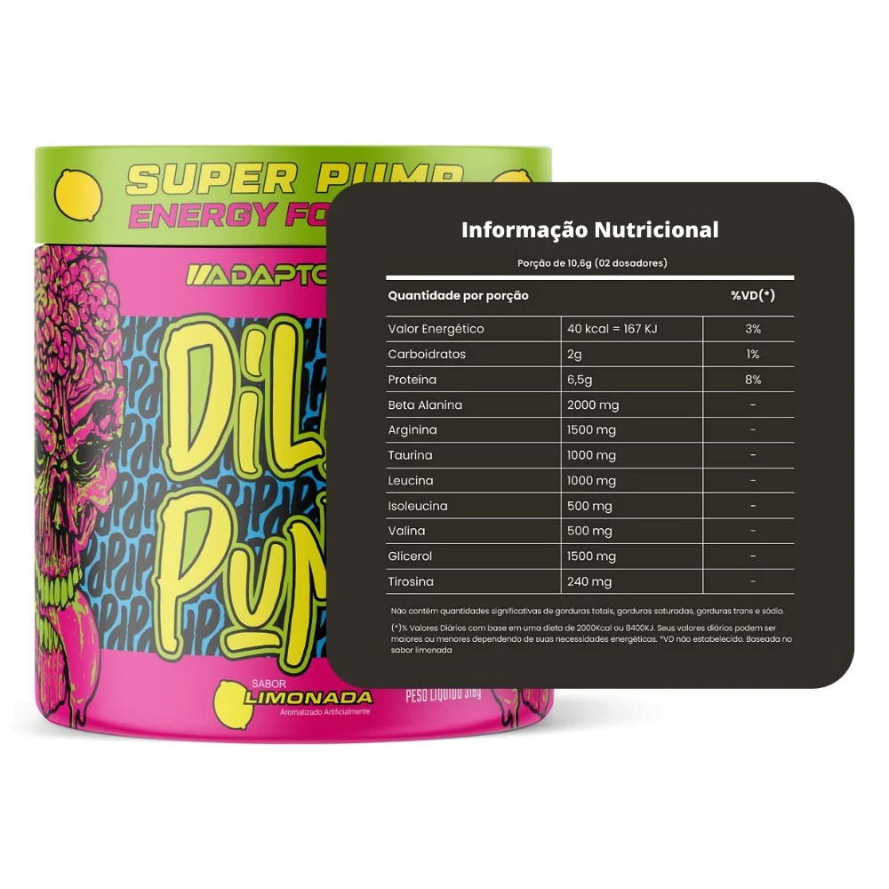 Dila Pump Energy Formula - Adaptogen - BH Suplementos