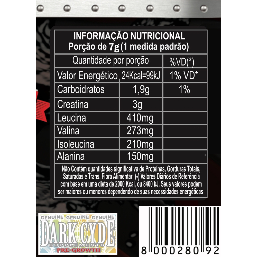 Creatina Alcalina Crea-Bolic 300g - Dark Cyde - BH Suplementos