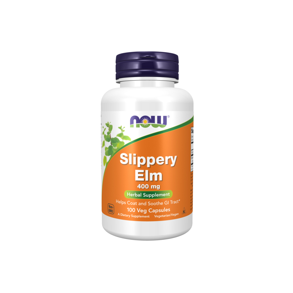 Slippery Elm 400mg (Ulmus Rubra) 100 Veg Cápsulas - Now Foods - BH ...