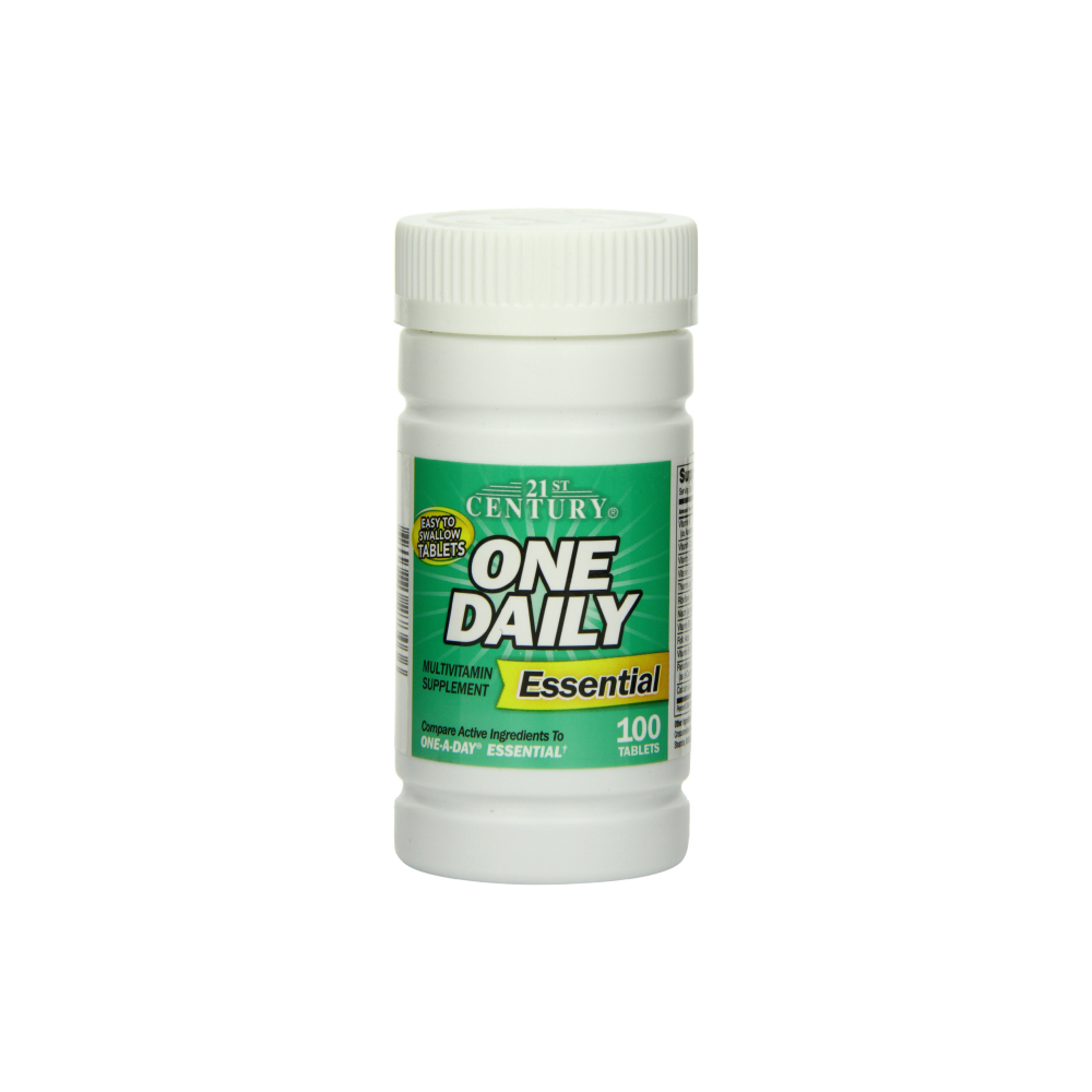 Multivitamínico One Daily Essential 100 Tabletes - 21st Century - BH ...