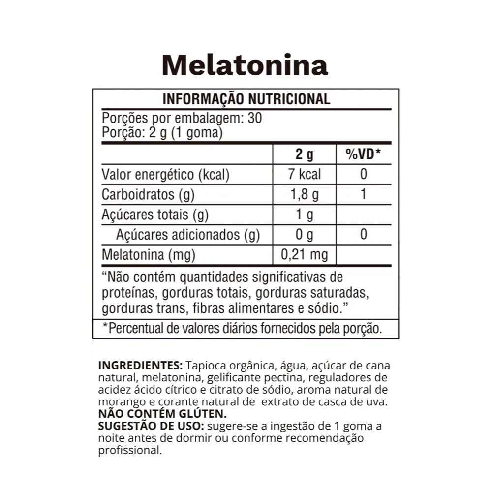 Melatonina 30 Gomas - Ocean Drop - BH Suplementos