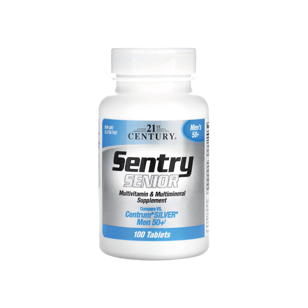 Multivitamínico e Multimineral Sentry Senior 100 Tabs - 21st Century ...