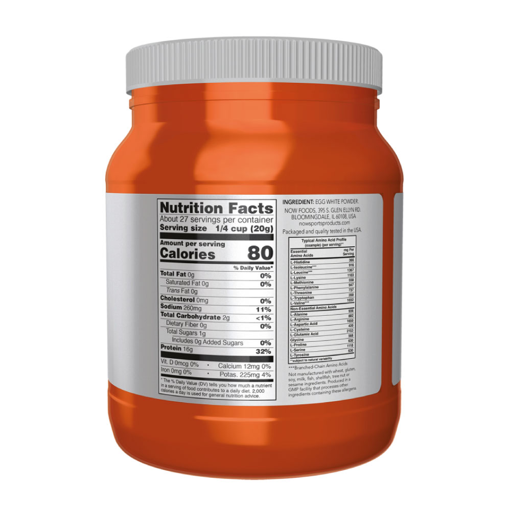 Whey Protein Isolado sem sabor 2268g - Now Foods - BH Suplementos