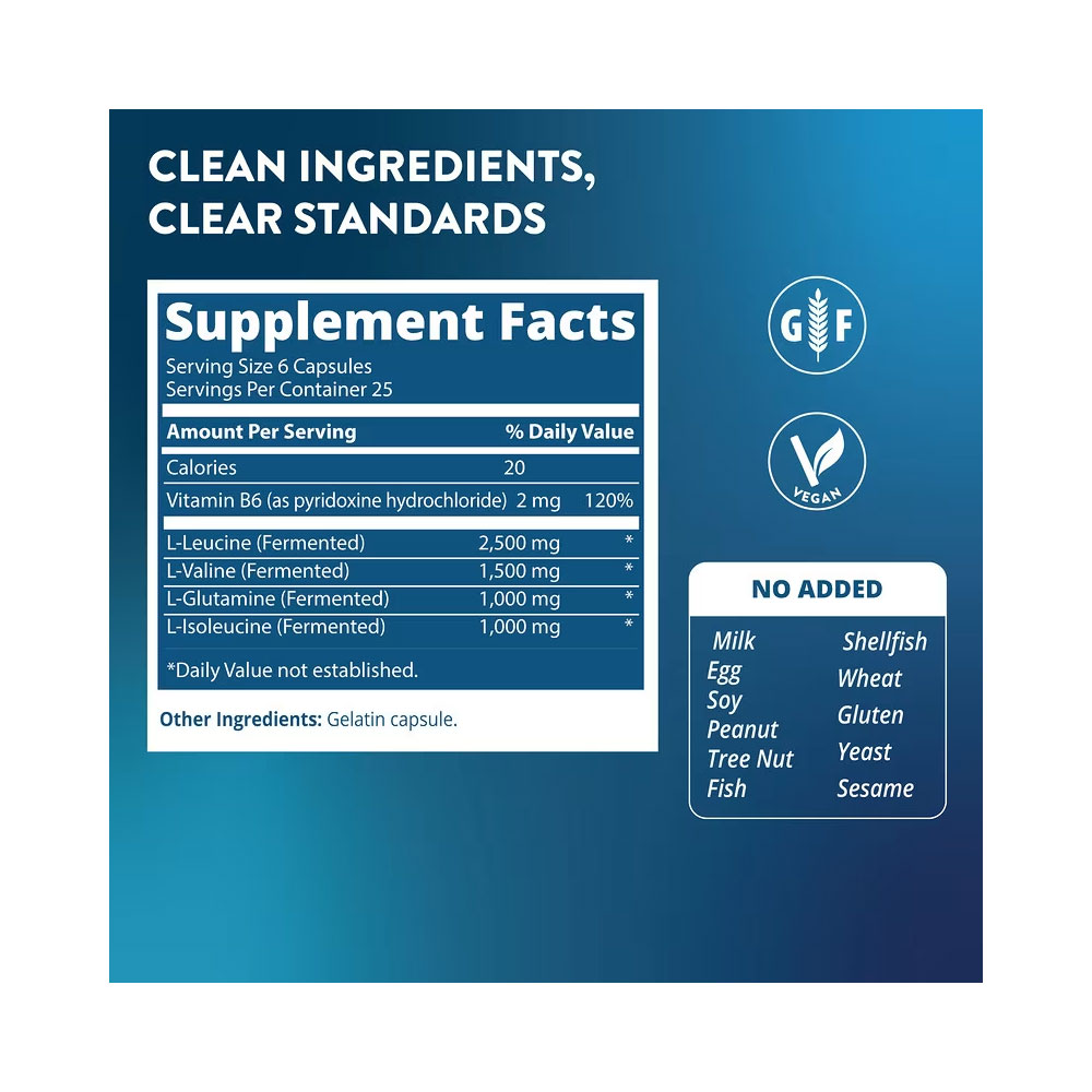 BCAA+G 6000 150 Cápsulas - MRM - BH Suplementos