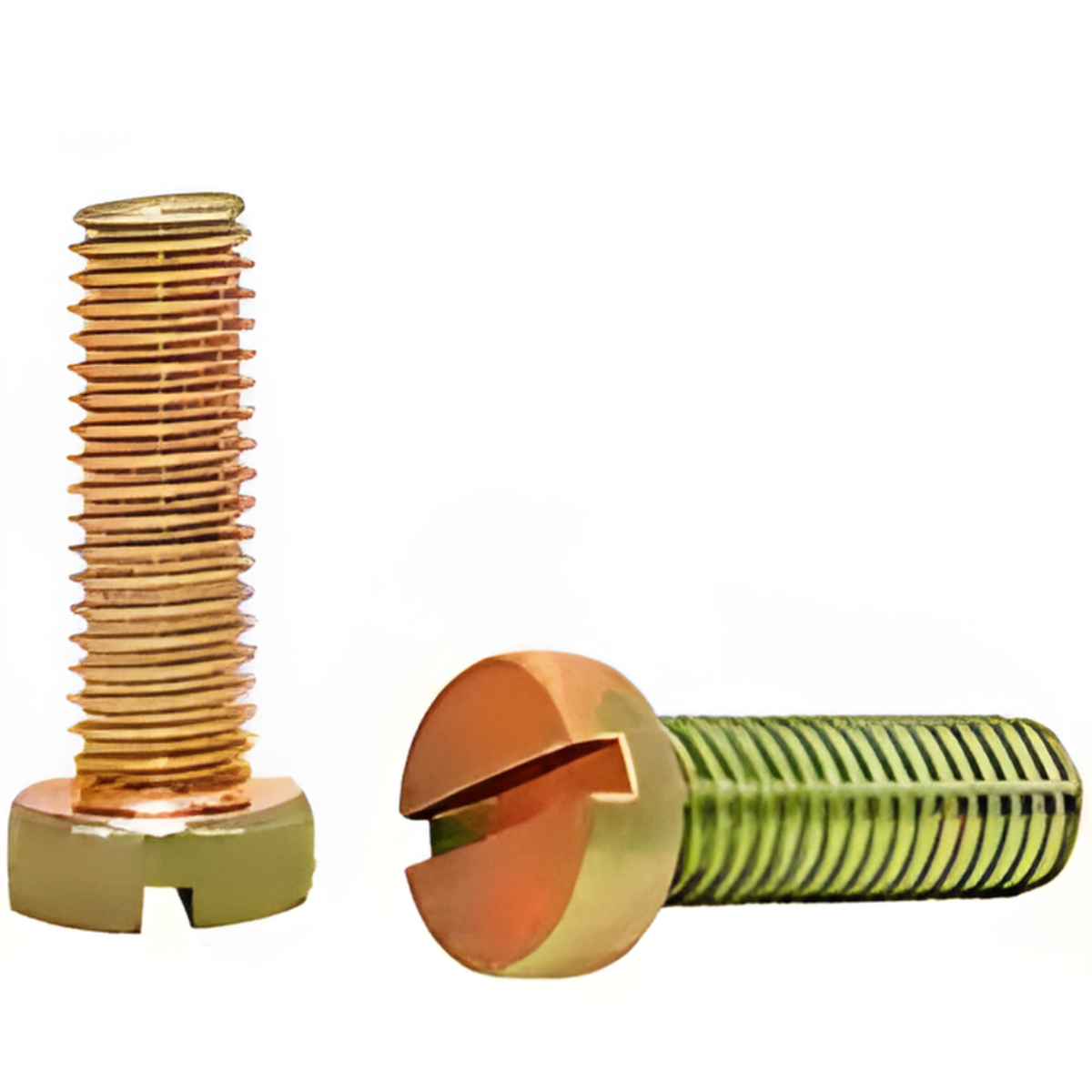 Parafuso Rosca Máquina Cabeça Cilíndrica Fenda Ferro Bicromatizado M2-0 ...