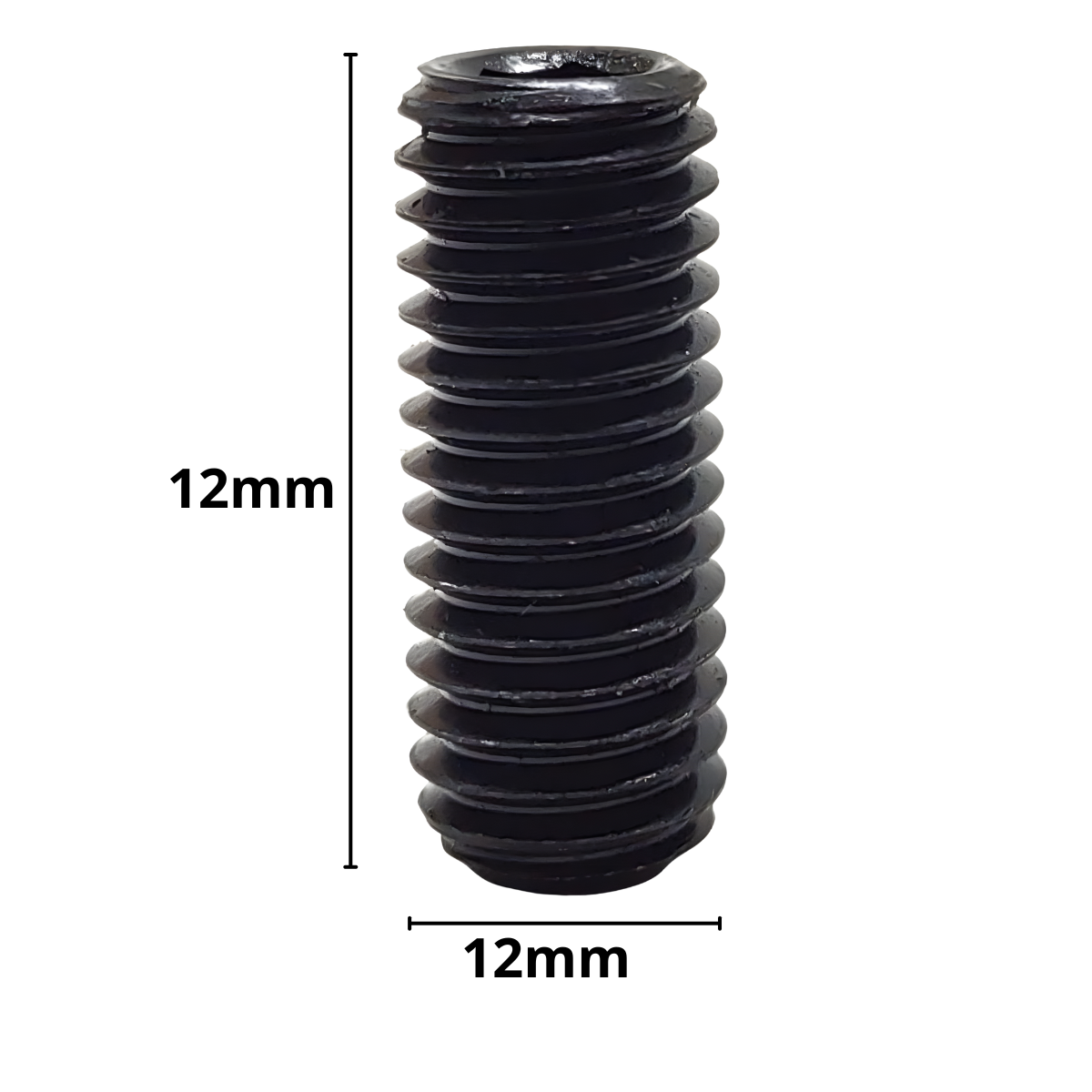 Parafuso Allen Sem Cabeça Sextavado Interno M12-1,75 X 12MA Aço Liga ...