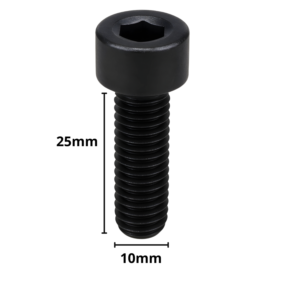 Parafuso Allen Cabeça Cilíndrica Sextavado Interno M10-1,50 X 25MA Aço ...